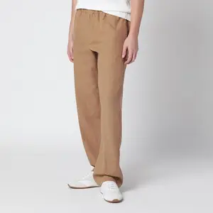 LARDINI Camel Linen Trousers