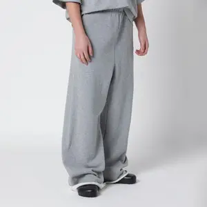 ENTIRE STUDIOS Black Wide-leg Cotton Jogging Trousers - Grey