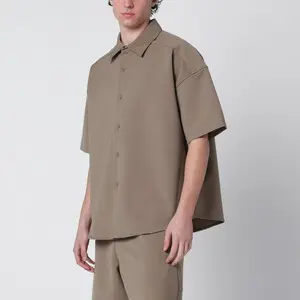 ENTIRE STUDIOS Beige Oversized Short-sleeve Shirt - Brown