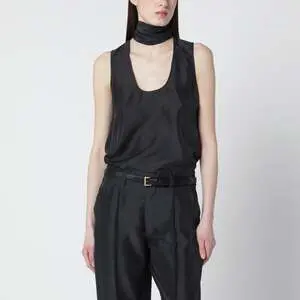 DURAZZI MILANO Silk Tank Top With Scarf
