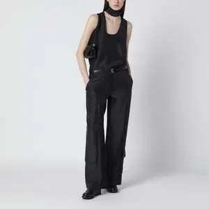 DURAZZI MILANO Silk Tank Top With Scarf