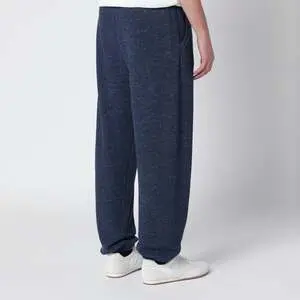Loro Piana Gokarna Mélange Wool-blend Trousers - Blue