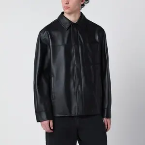 Loewe Leather Overshirt - Black
