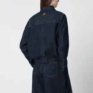 Loewe Indigo Draped Denim Shirt