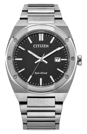 Citizen Sport Luxury Integrated Bracelet Watch - Black/silverone