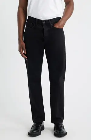 Rag & Bone Fit 4 Authentic Stretch Straight Leg Jeans - Black