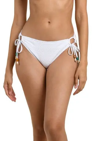 La Blanca Shellbound Bikini Bottom - White