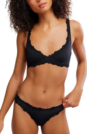 Free People Intimately Fp Charlie Bikini - Black