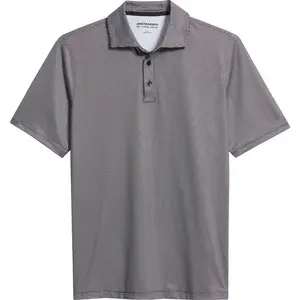 Johnston & Murphy Xc+™ Ace Micropattern Performance Golf Polo - Black/white Gingham