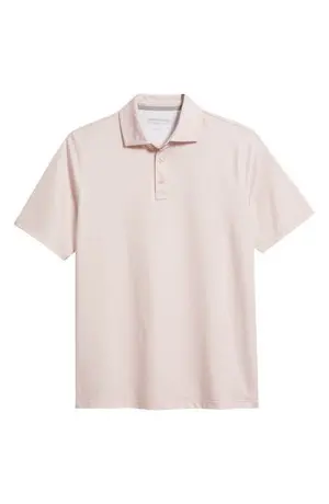 Johnston & Murphy Xc Ace Performance Polo - Orange/white Gingham