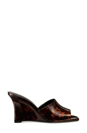 STUART WEITZMAN Vinnie 85 Patent Leather Wedge Mule - Classic