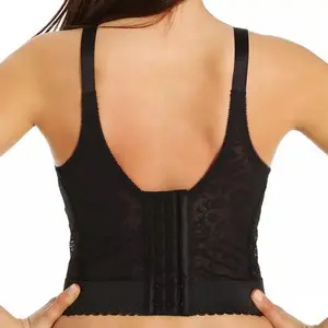 RAGO Longline Wireless Shaping Bra With Expandable Cups - Black