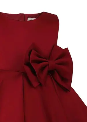 TULLEEN Bow Waist Dress - Red