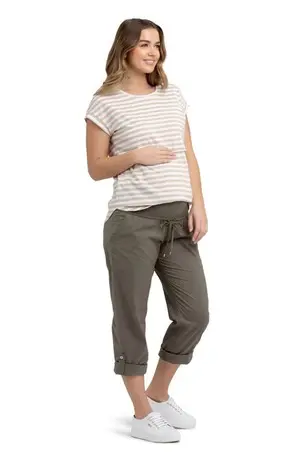 RIPE MATERNITY Wide Leg Cotton Maternity Pants