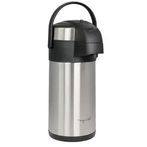 MEGACHEF 3.17 Quart Stainless Steel Vacuum Body Pump Cap Air Pot