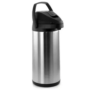 MEGACHEF 5l Stainless Steel Airpot Hot Water Dispenser For Coffee And Tea - Silver