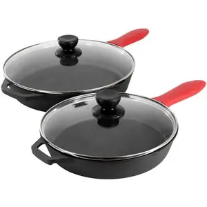 MEGACHEF 13 Piece Cast Iron Skillet Set