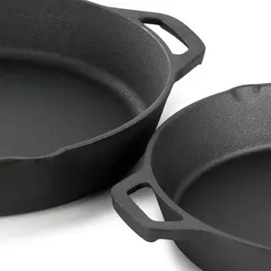 MEGACHEF 13 Piece Cast Iron Skillet Set