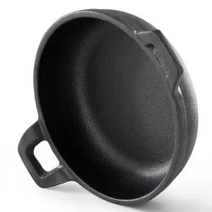 MEGACHEF 5 Inch Round Cast Iron Frying Pan For Indoor/outdoor Use