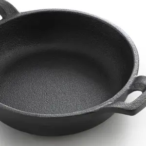 MEGACHEF 5 Inch Round Cast Iron Frying Pan For Indoor/outdoor Use