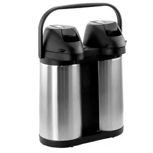 MEGACHEF Dual 2 Quart Stainless Steel Airpot