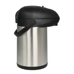 MEGACHEF 3.17 Quart Stainless Steel Vacuum Body Pump Cap Air Pot