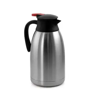 MEGACHEF 2.11 Quart Stainless Steel Thermal Beverage Carafe For Coffee And Tea - Silver