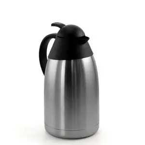 MEGACHEF 2.11 Quart Stainless Steel Thermal Beverage Carafe For Coffee And Tea - Silver