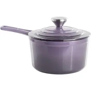 MEGACHEF 2 Quart Enameled Cast Iron Sauce Pan - Purple