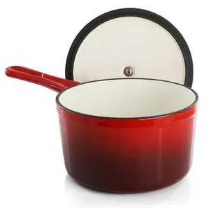 MEGACHEF 2 Quart Enameled Cast Iron Sauce Pan