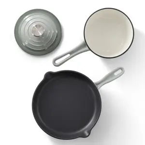 MEGACHEF 7 Piece Enameled Cast Iron Cookware Set
