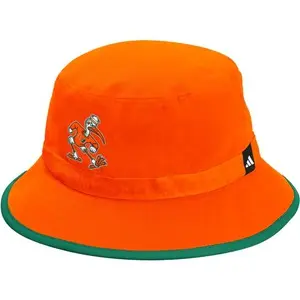 Adidas Miami Hurricanes Bucket Hat - Orange