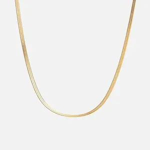 OUTOFOFFICE Herringbone 2mm Necklace - Gold