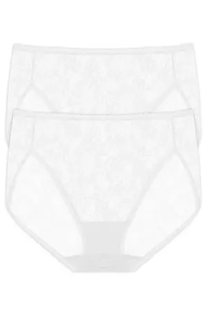 Natori Bliss Allure Lace French Cut Brief 2-pack - White