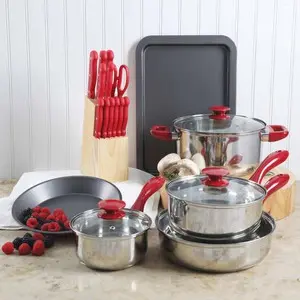 MEGACHEF 22 Piece Aluminum Cookware Combo Set