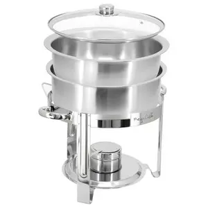 MEGACHEF 7.9 Quart Round Stainless Steel Professional Chafing Dish/food Warmer/buffet Server Serving Trays