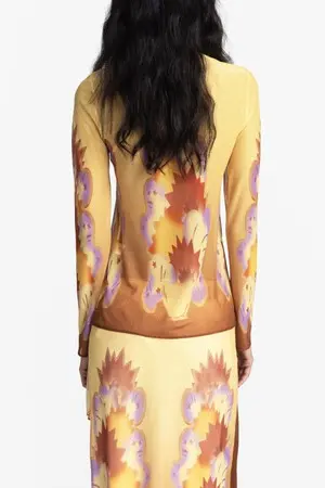 Anna Sui Sunburst Mesh Top