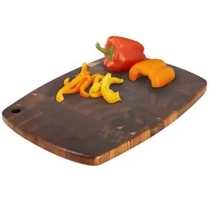 MEGACHEF 15.5 X 10.5 Inch Acacia Wood Cutting Board - Brown
