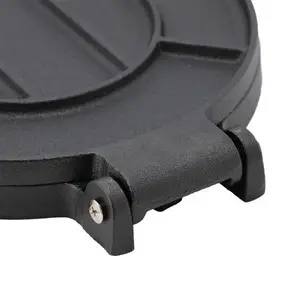 MEGACHEF 7.9 Inch Heavy Duty Round Cast Iron Tortilla Maker Press