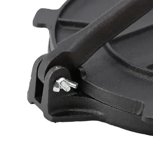 MEGACHEF 7.9 Inch Heavy Duty Round Cast Iron Tortilla Maker Press