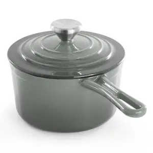 MEGACHEF 2 Quart Enameled Cast Iron Sauce Pan