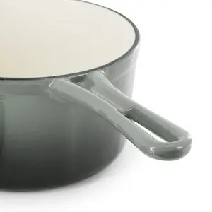 MEGACHEF 2 Quart Enameled Cast Iron Sauce Pan