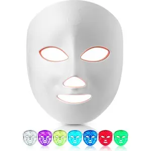 LOVERY 7-color Led Light Therapy Facial Mask For Radiant Skin - White