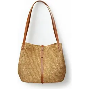 INDEGO AFRICA Amale Shoulder Bag - Natural Elephant Grass