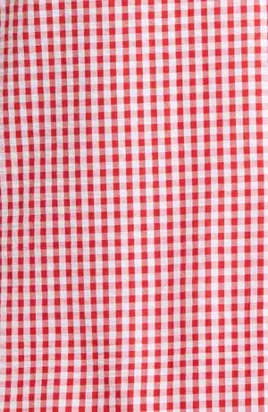 French Connection Gingham Seersucker Nightgown - Red Combo