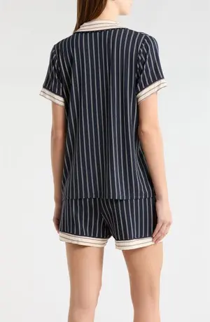 French Connection Stripe Pocket Short Pajamas