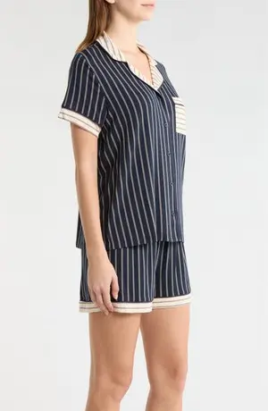 French Connection Stripe Pocket Short Pajamas