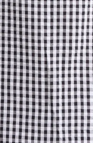 French Connection Gingham Seersucker Chemise - Utility Blue Combo