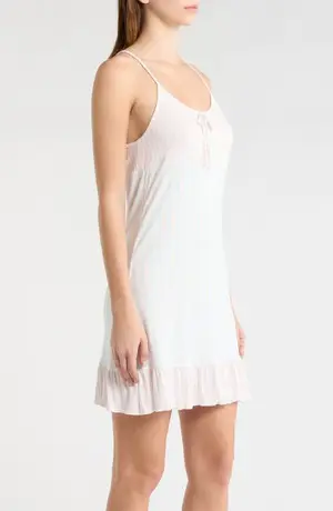 French Connection Bow Detail Stripe Chemise