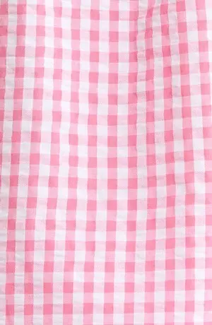 French Connection Gingham Seersucker Cami Pajamas - Pink Combo